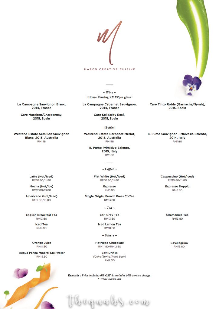 Affordable Fine Dining @ Marco Creative Cuisine, 1 Utama: Awaken Your ...